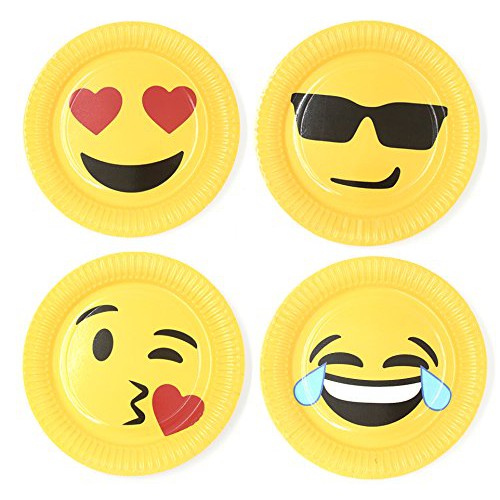 Disney Party Paper Plate Emoji 12pc 30572A