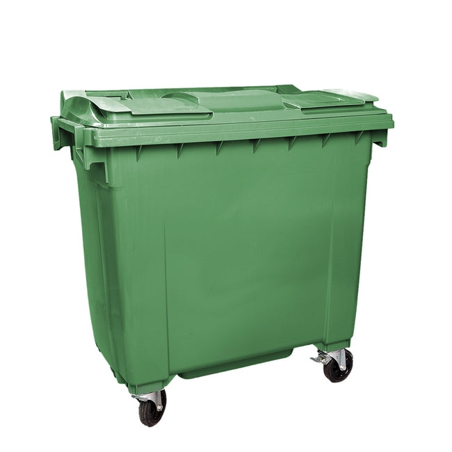 Plastic Dustbin 770L Green and Black