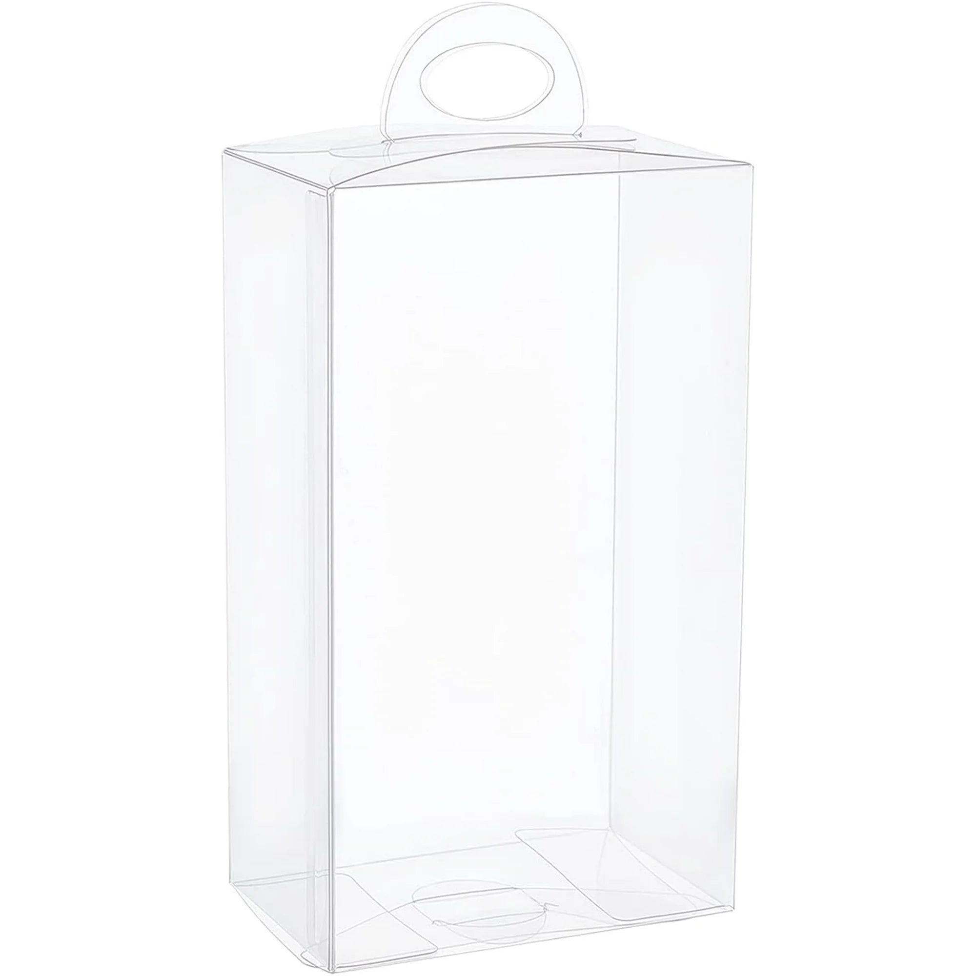 Frosted Pvc Gift Box 14x9x9cm with Handle 12Pcs