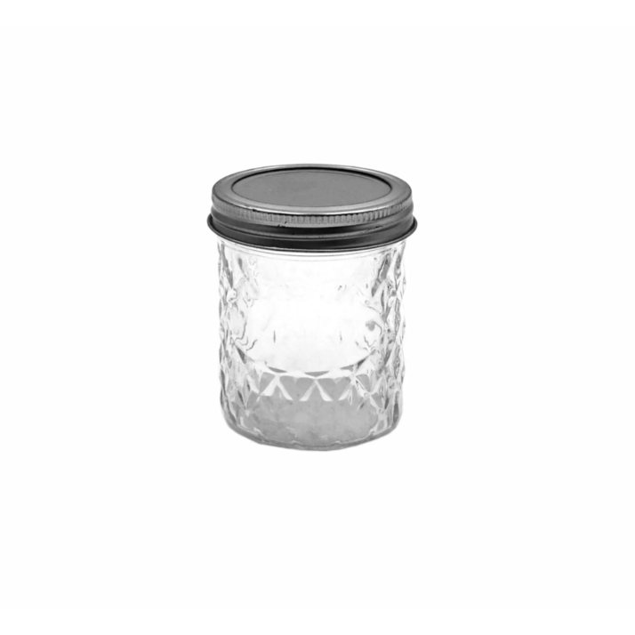 Regent Glass Jar 240ml Quiletd Crystal Jelly Preserve Jar with lid Ban