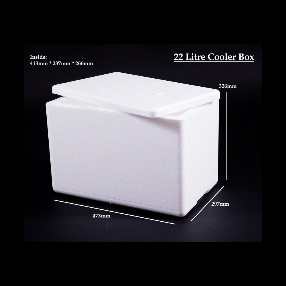Polystyrene Cooler Box 22L Thermal Storage Box