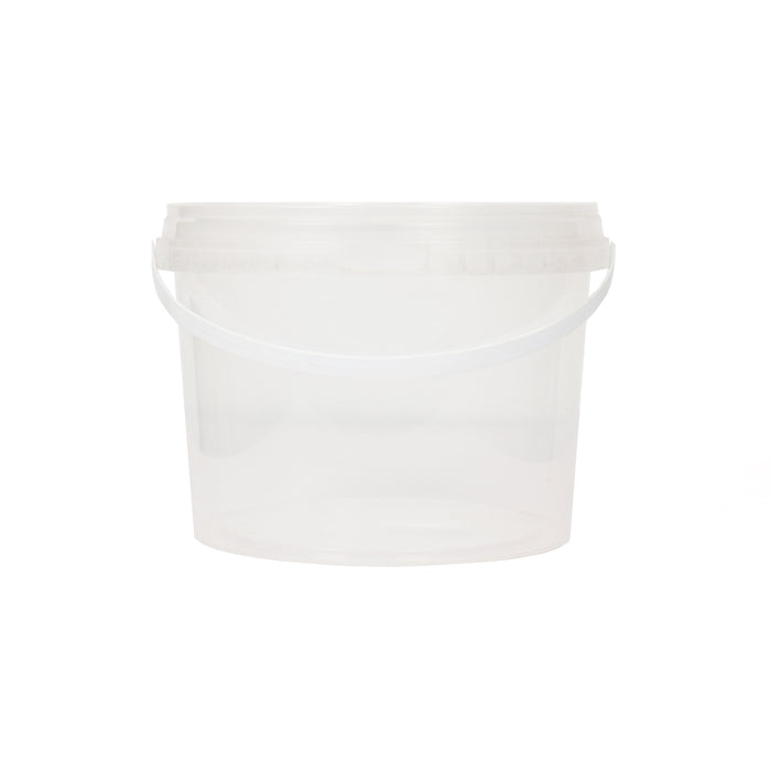 5L Plastic Bucket Clear Transparent with Air Tight Lid
