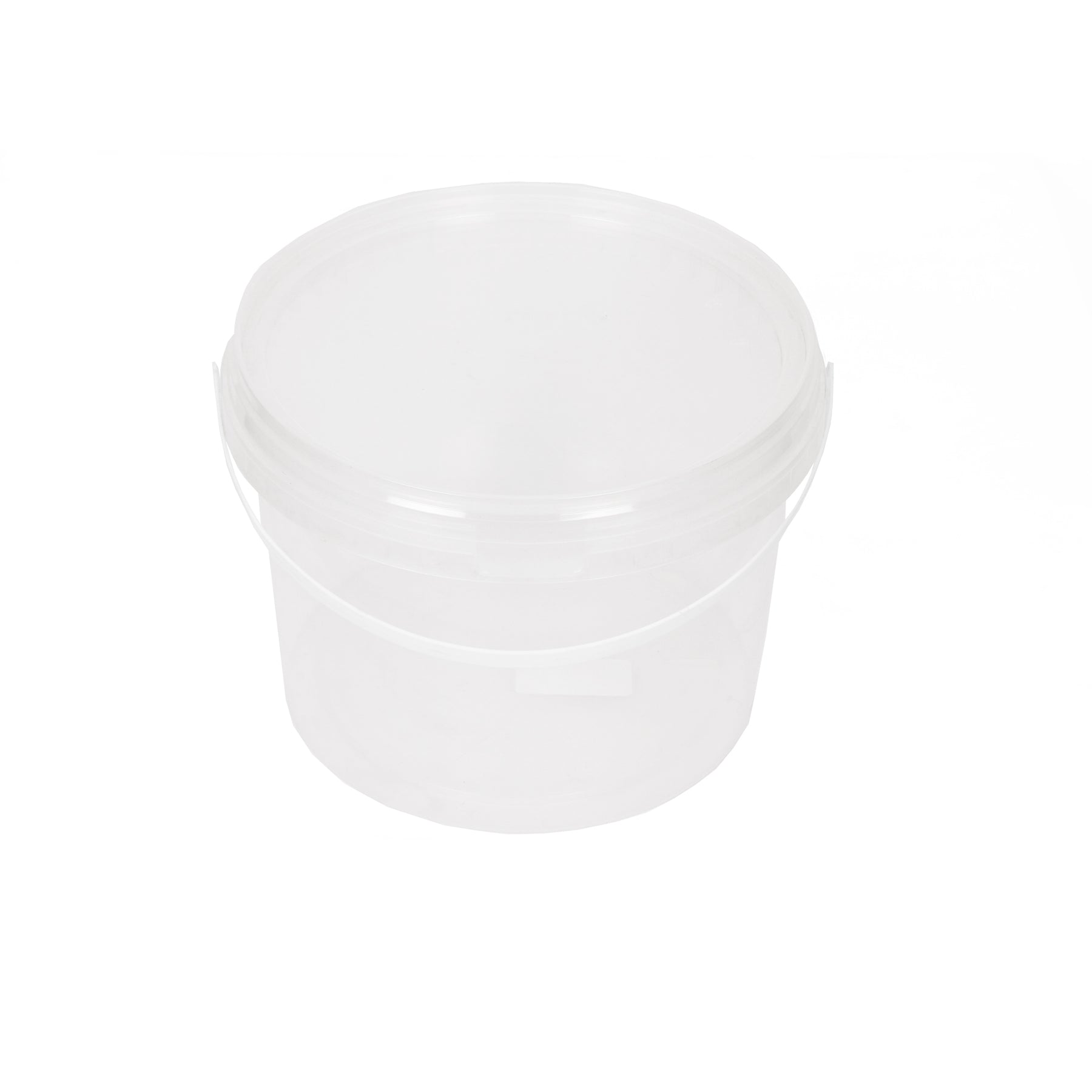5L Plastic Bucket Clear Transparent with Air Tight Lid
