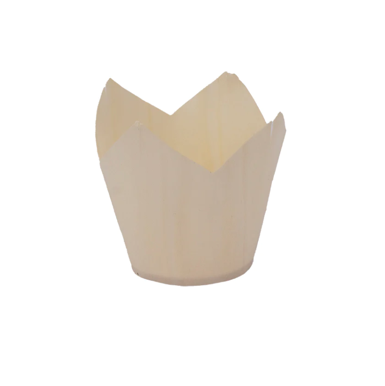 Regent Disposable Wooden Round Cups 70x70mm 10pack