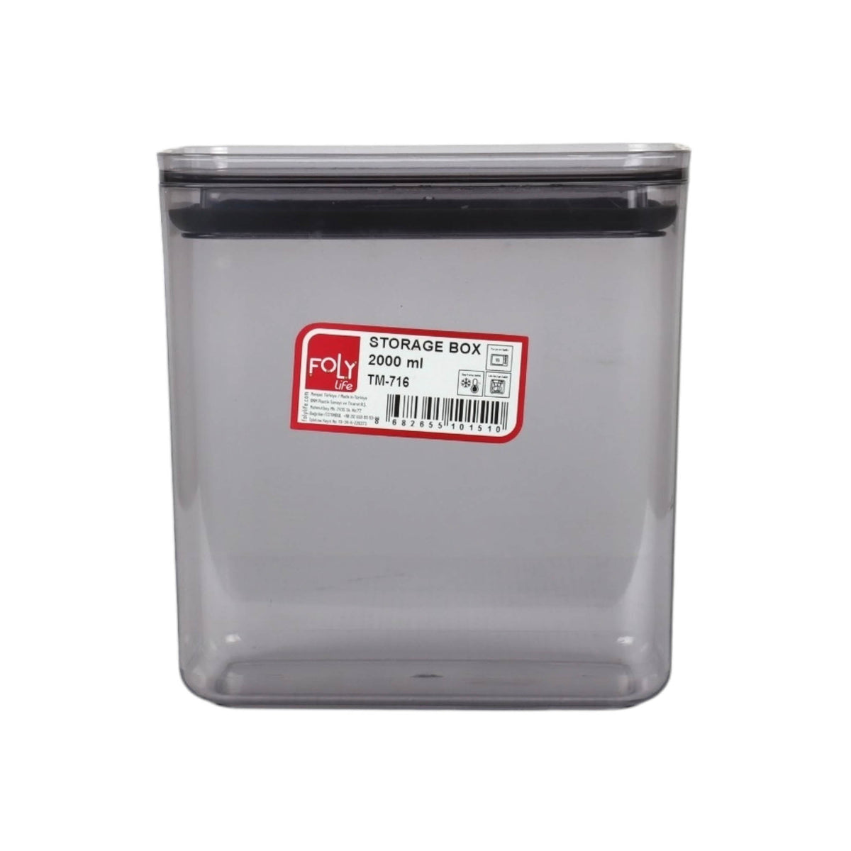 Foly Life Plastic Storage Box 2000ml TM-716 Titiz
