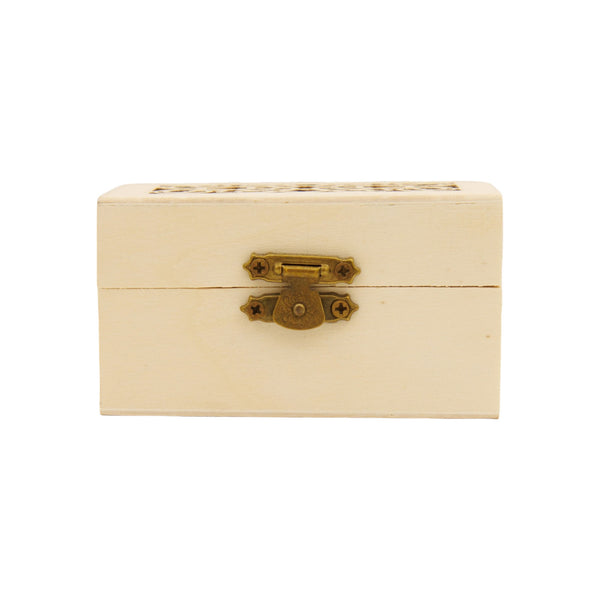 Wooden Jewellery Gift Box Square Shape 9x5.5x5cm