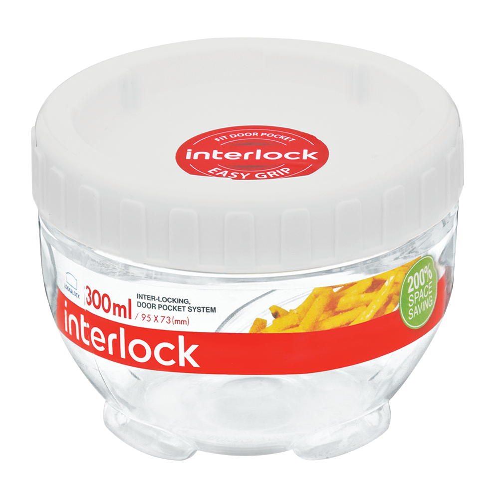 300ml LocknLock Interlock Container White INL306