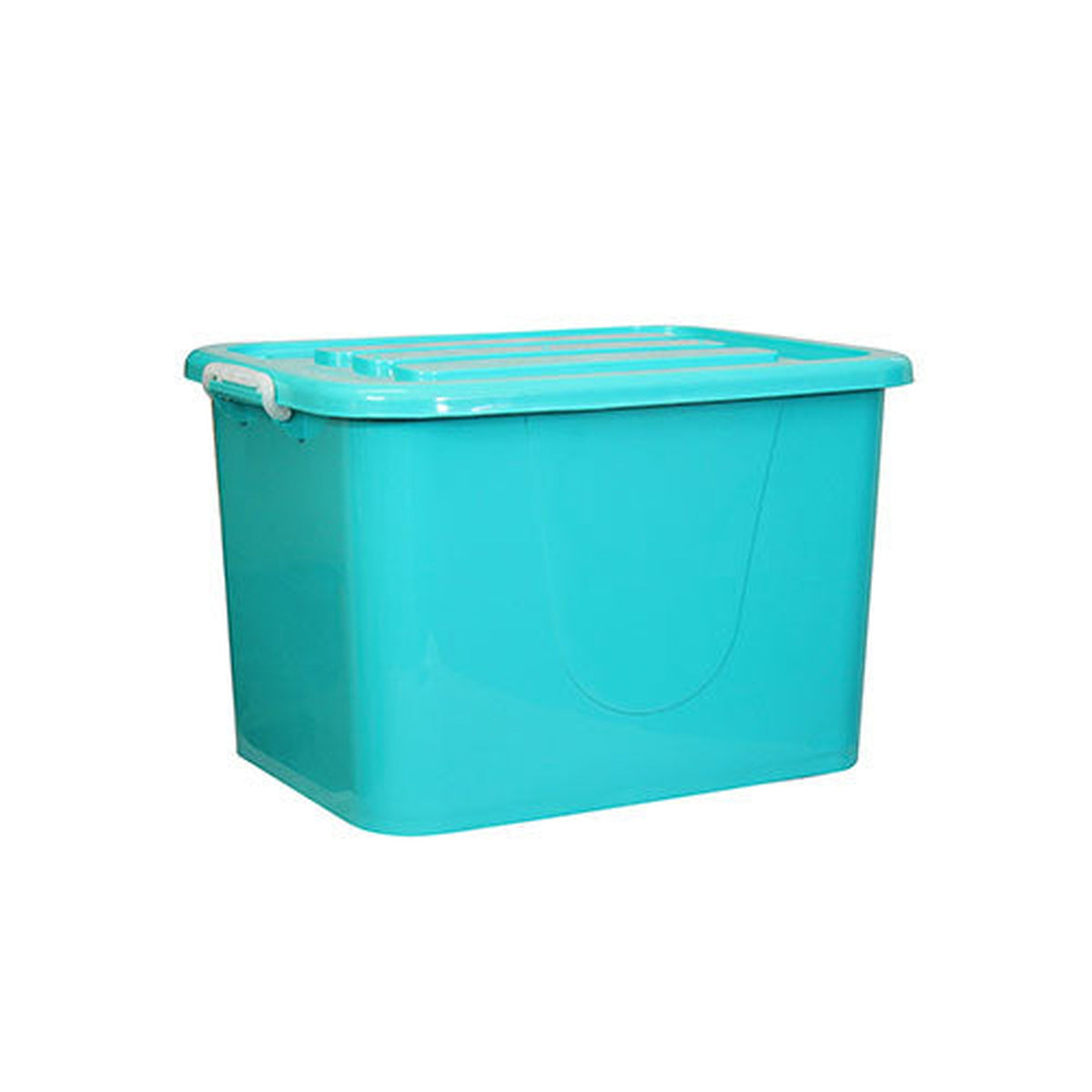 85L Storage Utility Box with Clip Lock Handle & Wheels Nu Ware