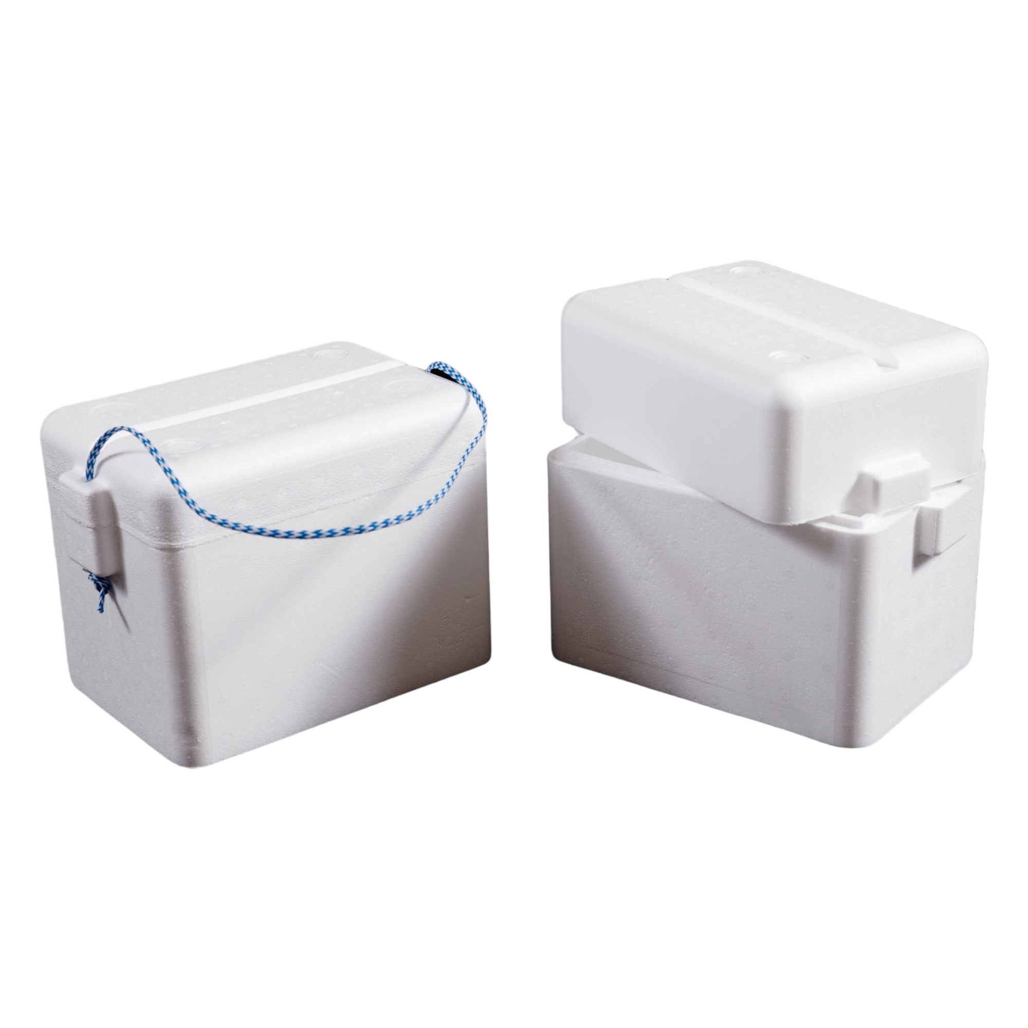 Polystyrene 6L Cooler Box Deep with Rope Thermal Storage Box - Fits 6p