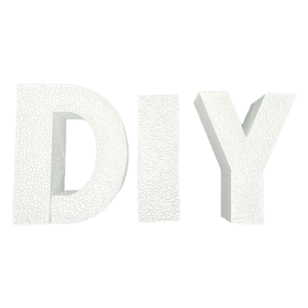 Polystyrene Styrofoam Alphabets A to Z Cut Outs 1pc