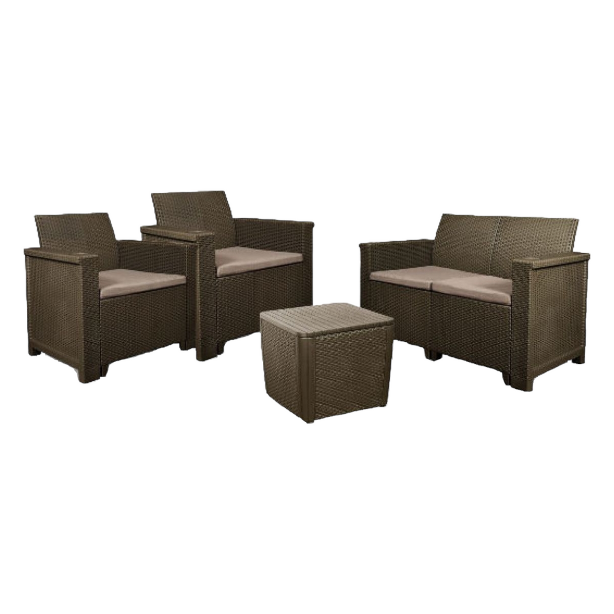 Jabulani 4-Piece Rattan Patio Furniture Set - Contour Outdoor