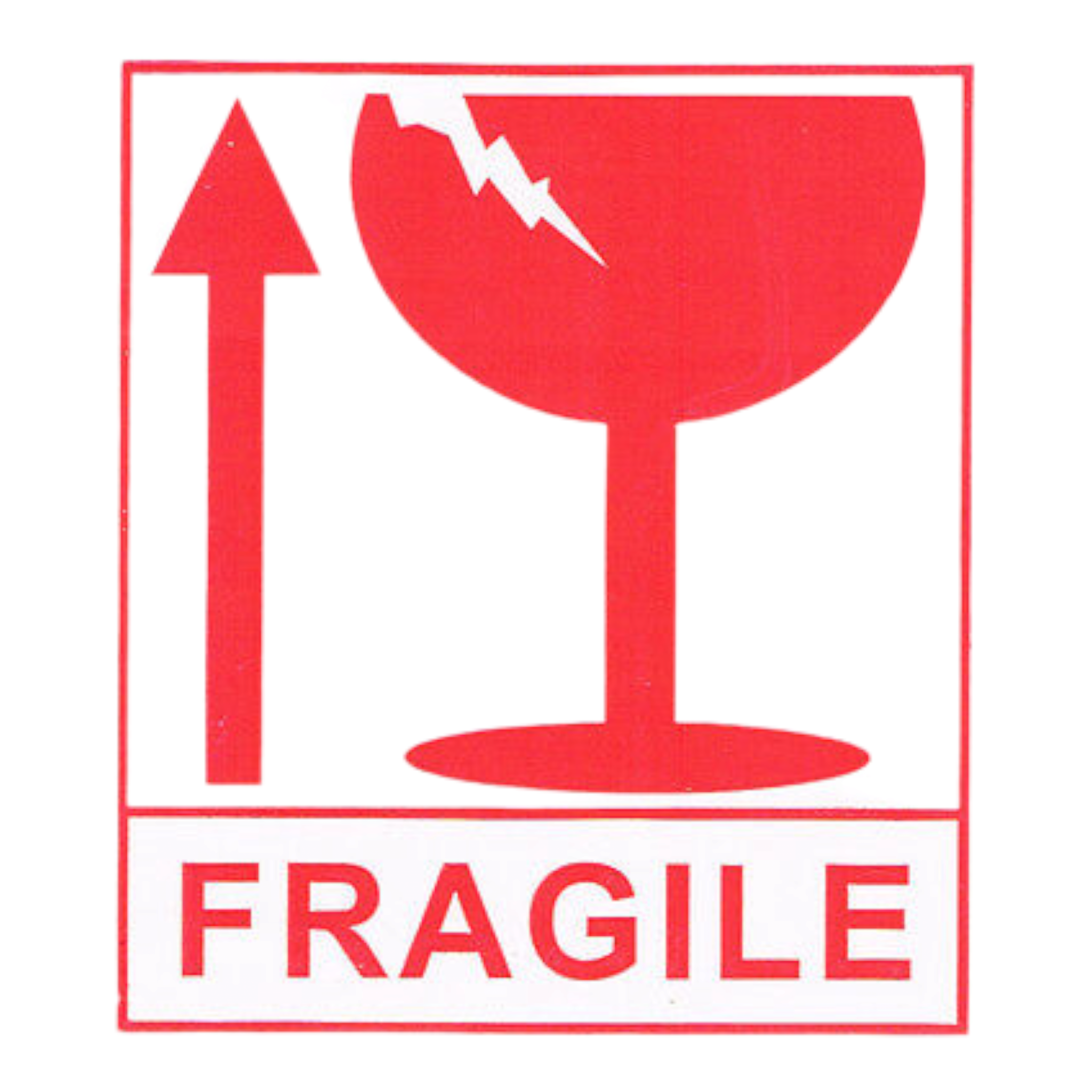 Fragile Sticker 8x7cm 240pack