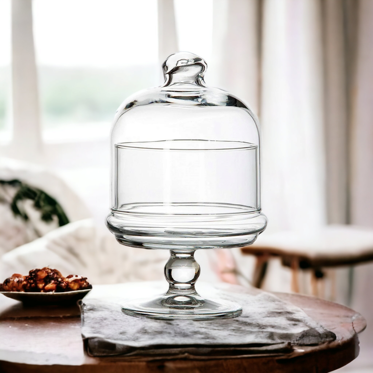 Pasabahce Patisserie Mini Cake Glass Dome Jar 118mm Stemmed 23110