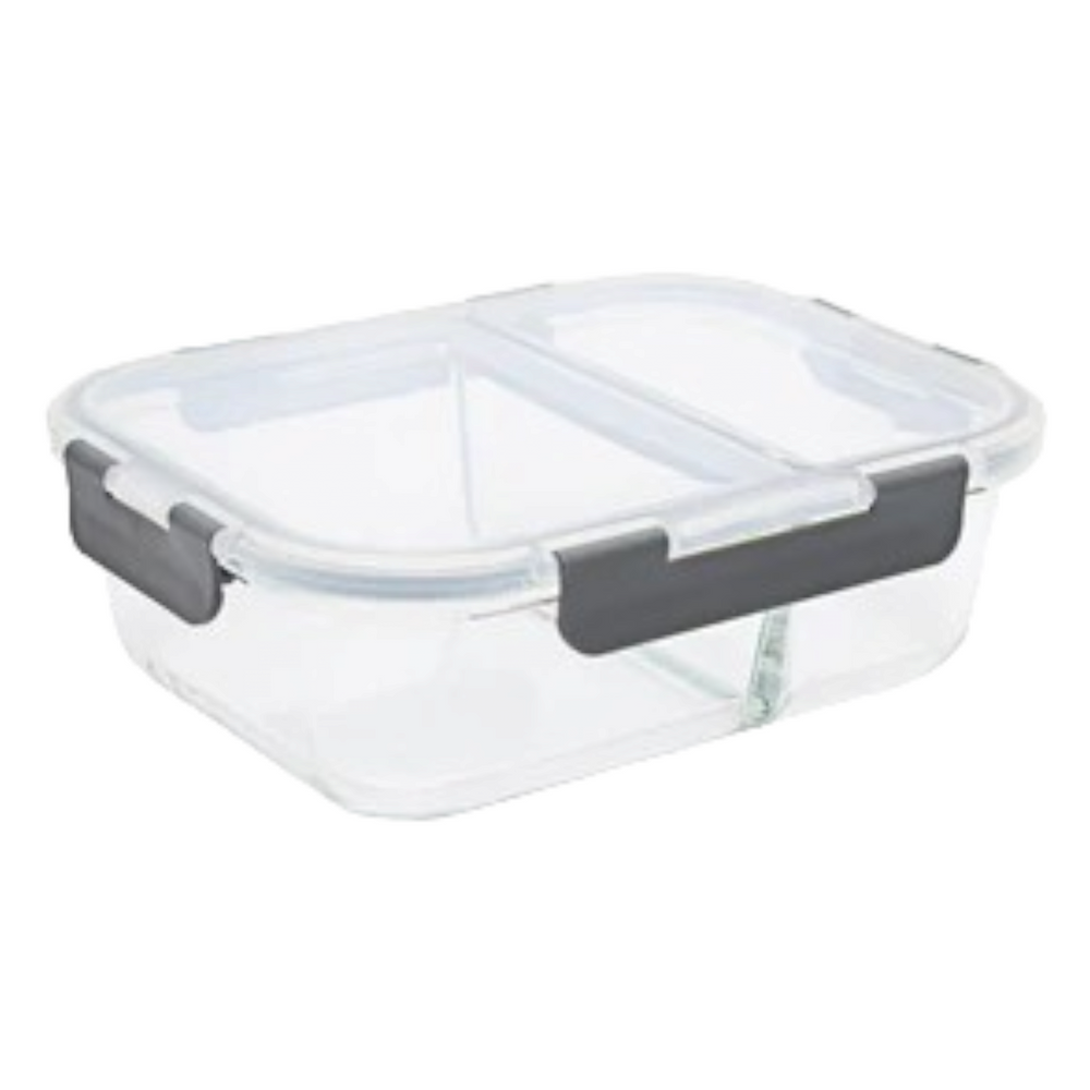 Consol Madrid 2-Division Storage Container with Clip on Lid 1.36L 1717