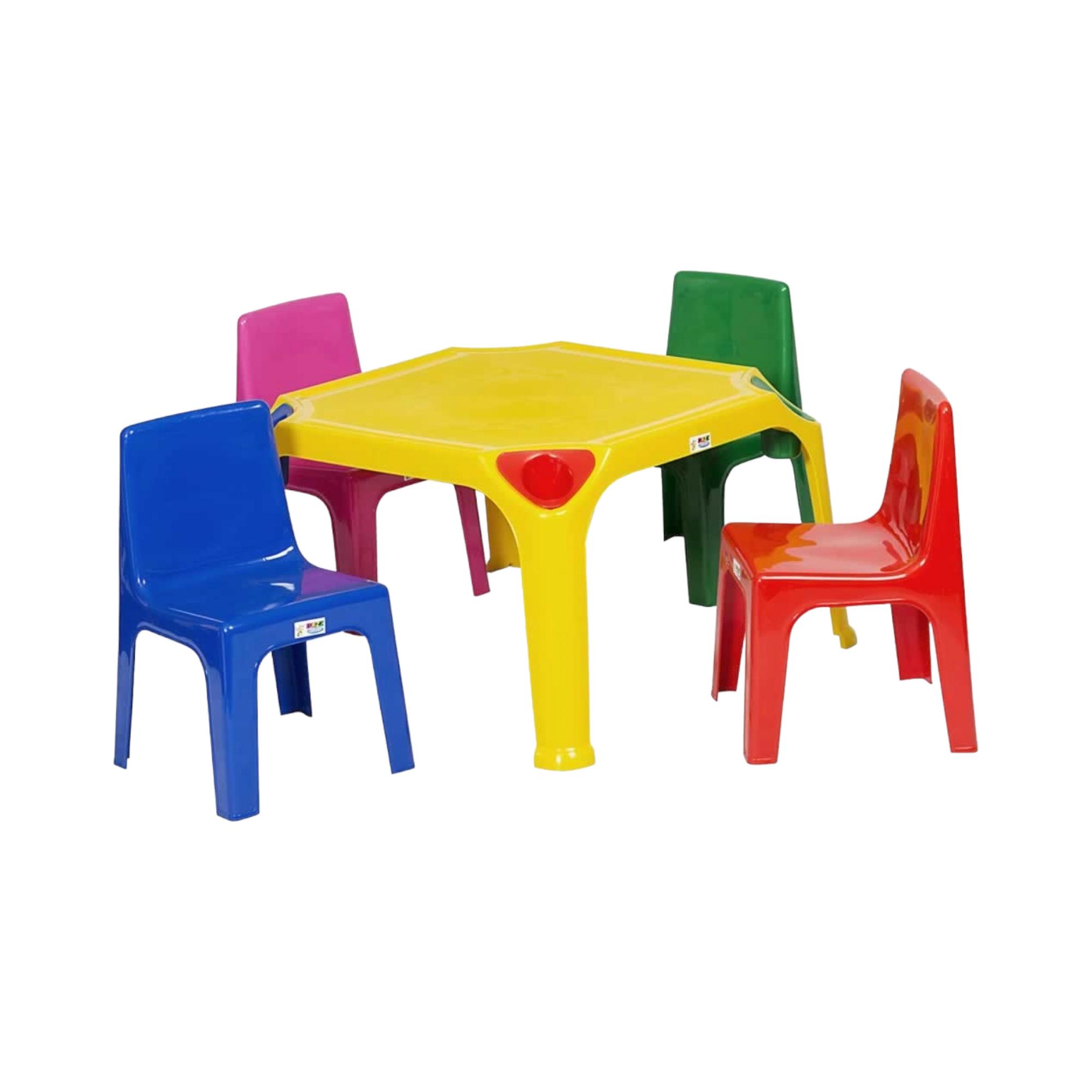 Kiddies Plastic Table With 4 Side Pencil Holder Buzz Kids