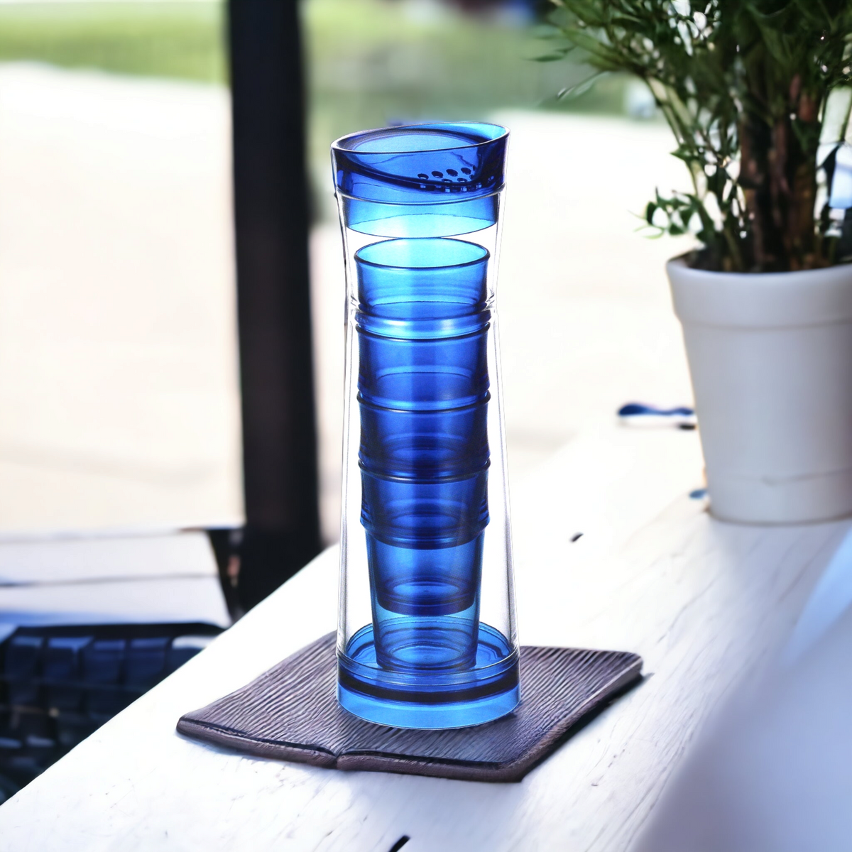 Felli Water Pitcher and Tumbler Set 1.24L Light House Collection