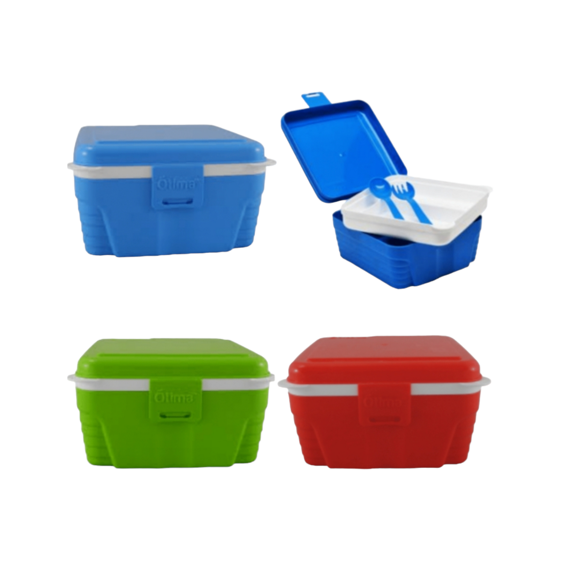 Otima Lunch Box 900ml 3-Division Maxi Meal Box