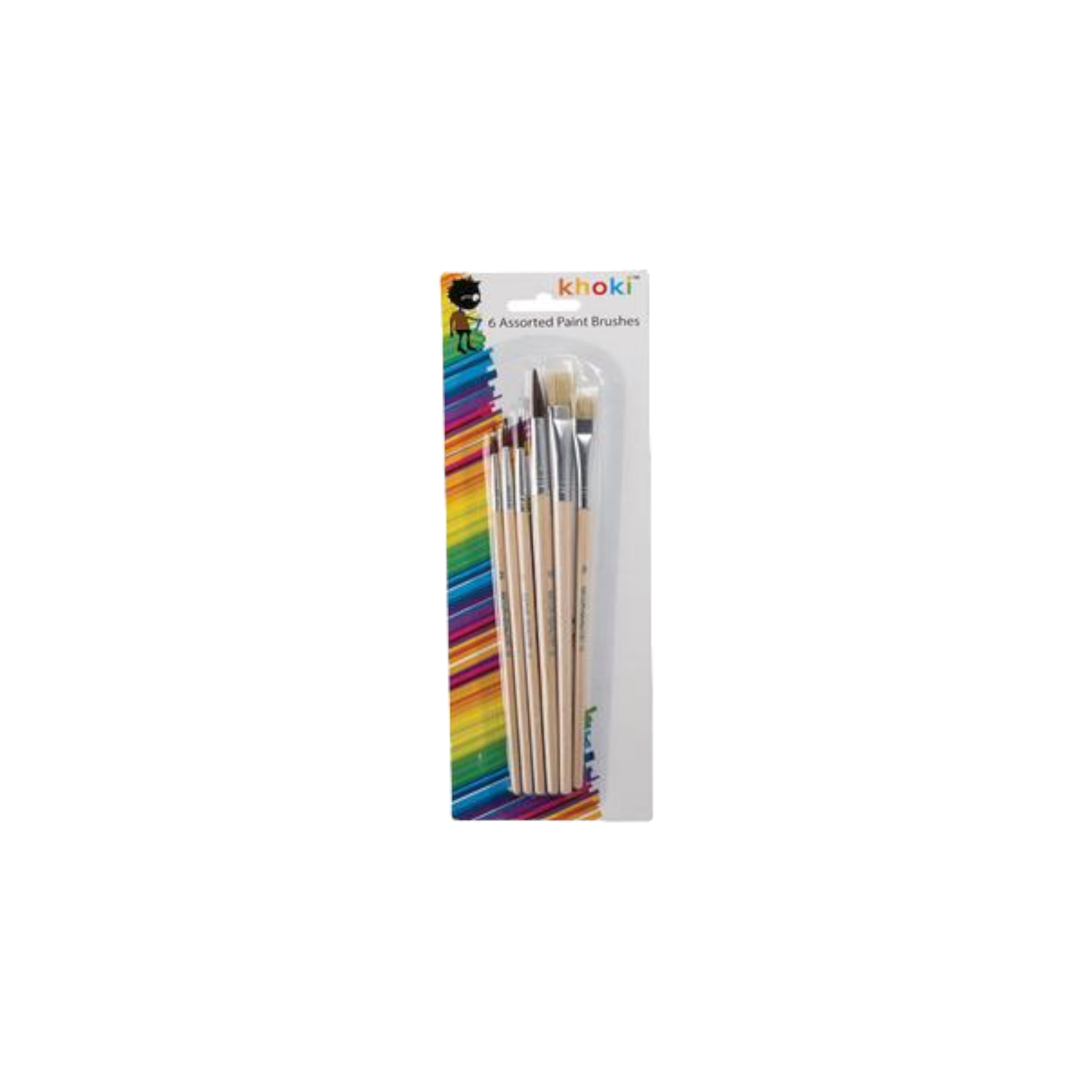 Khoki Art and Craft Paint Brush Artist 6pcs