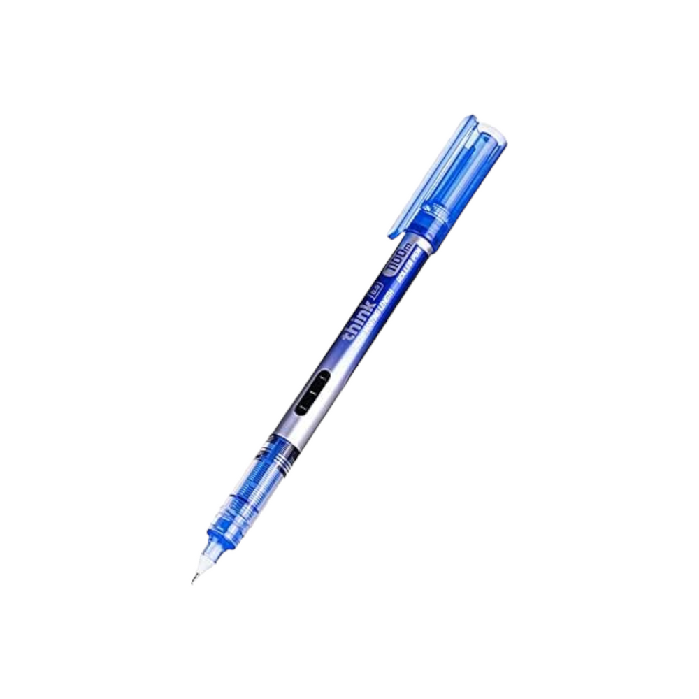 Deli Roller Pen with Ink Indicator 0.5mm Blue EQ300-BL 1pc