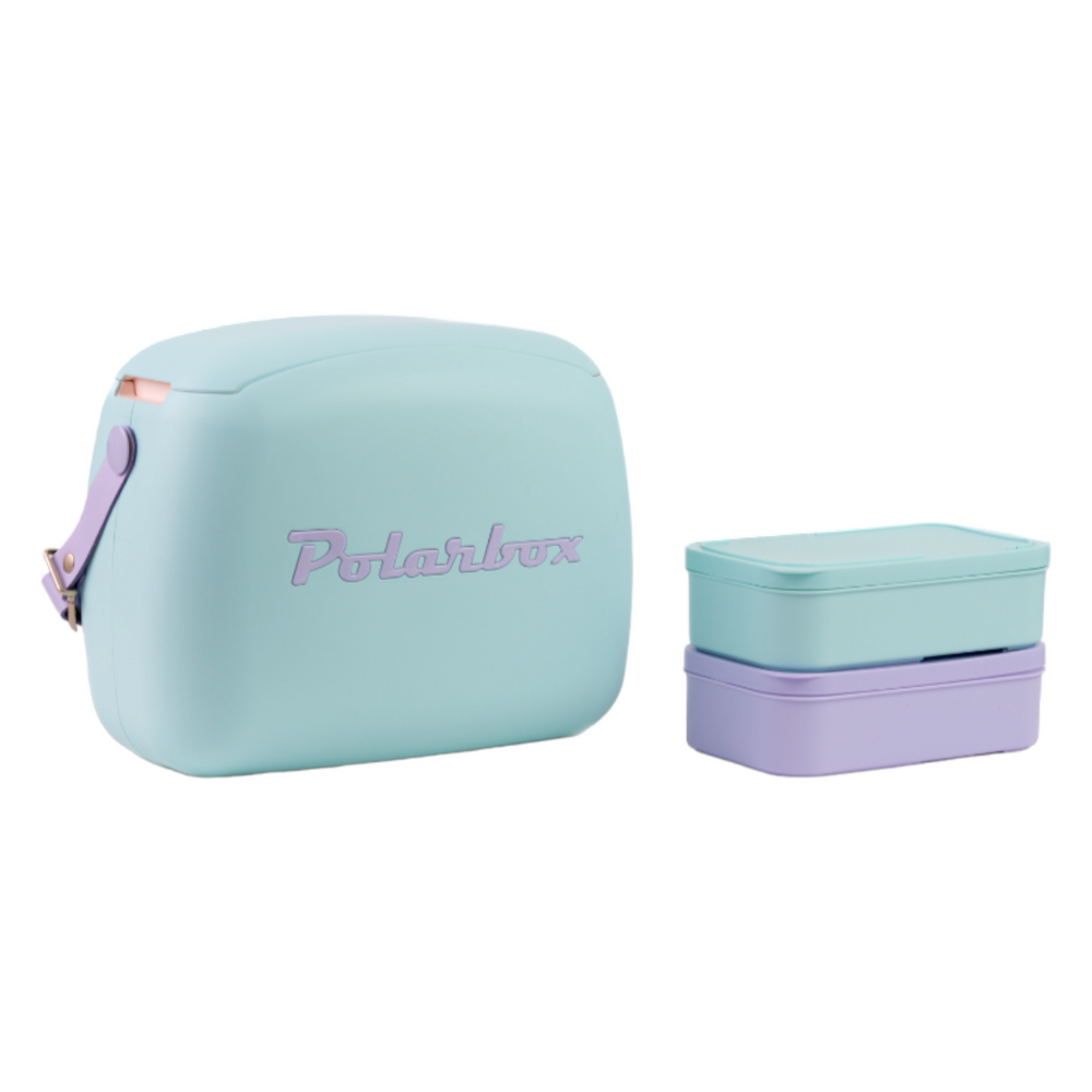 Polarbox 6L Mini Retro Cooler Bag with Two Lunch Box Containers