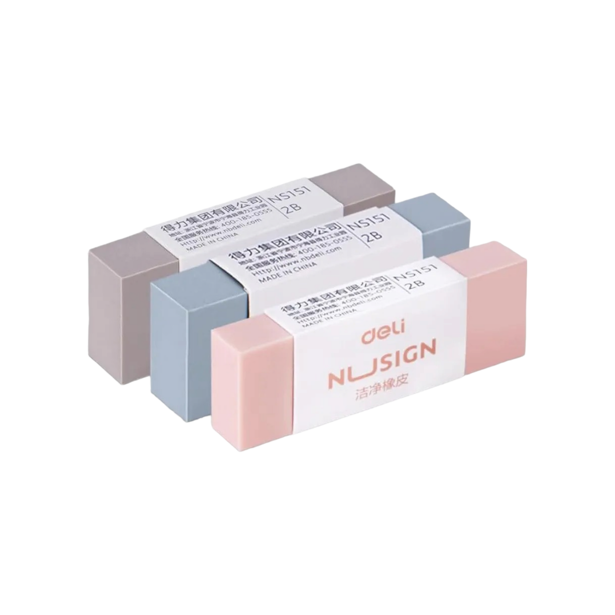 Deli Nusign Super Clean Pencil Eraser 54x20x10.5mm Pastel Color