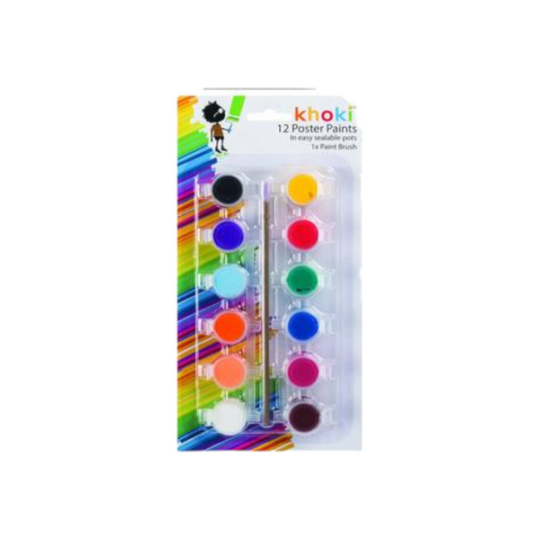 Khoki 12-Art Water Paint with Craft Based Poster