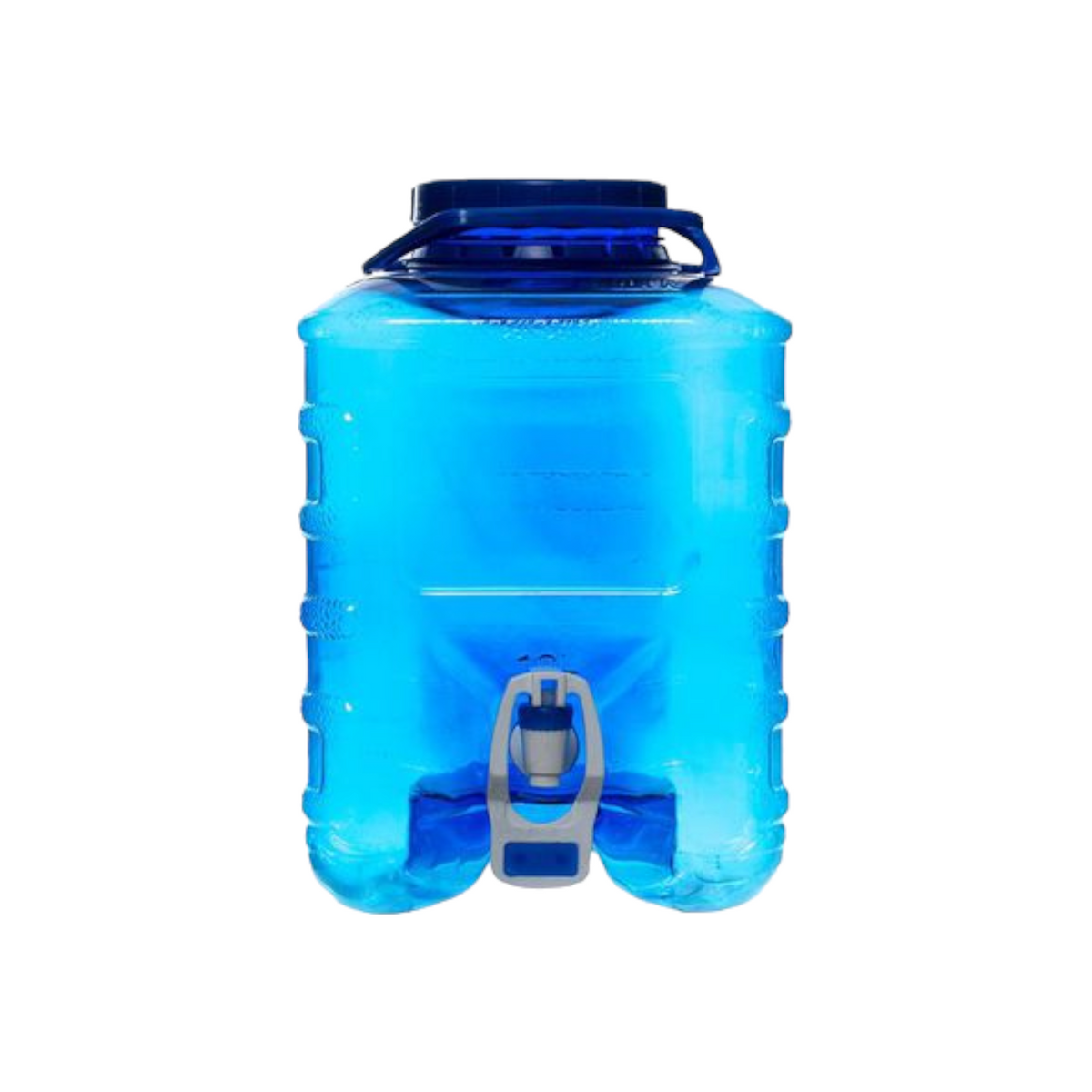 PET Water Dispenser with Tap Square Blue Plastic - Formosa 5025