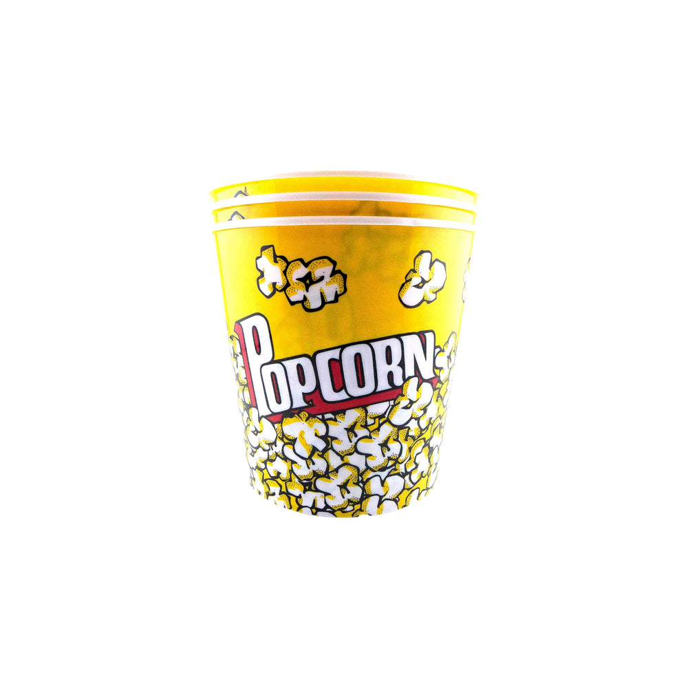 Retro Popcorn Bucket Plastic 14x12cm