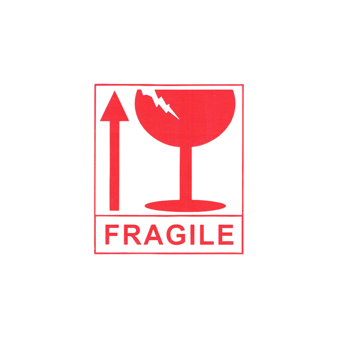 Fragile Stickers 8x7cm 270pack