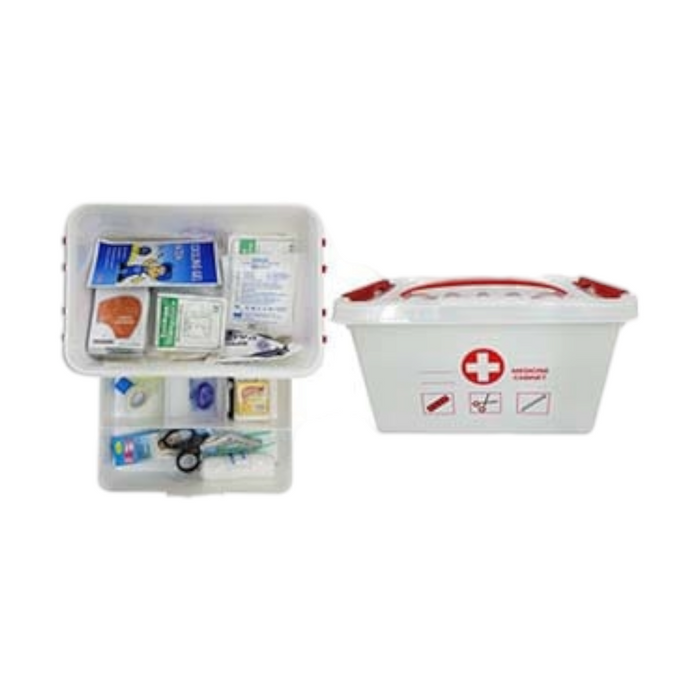 First Aid Kit in Plastic Carry Box FAKC02
