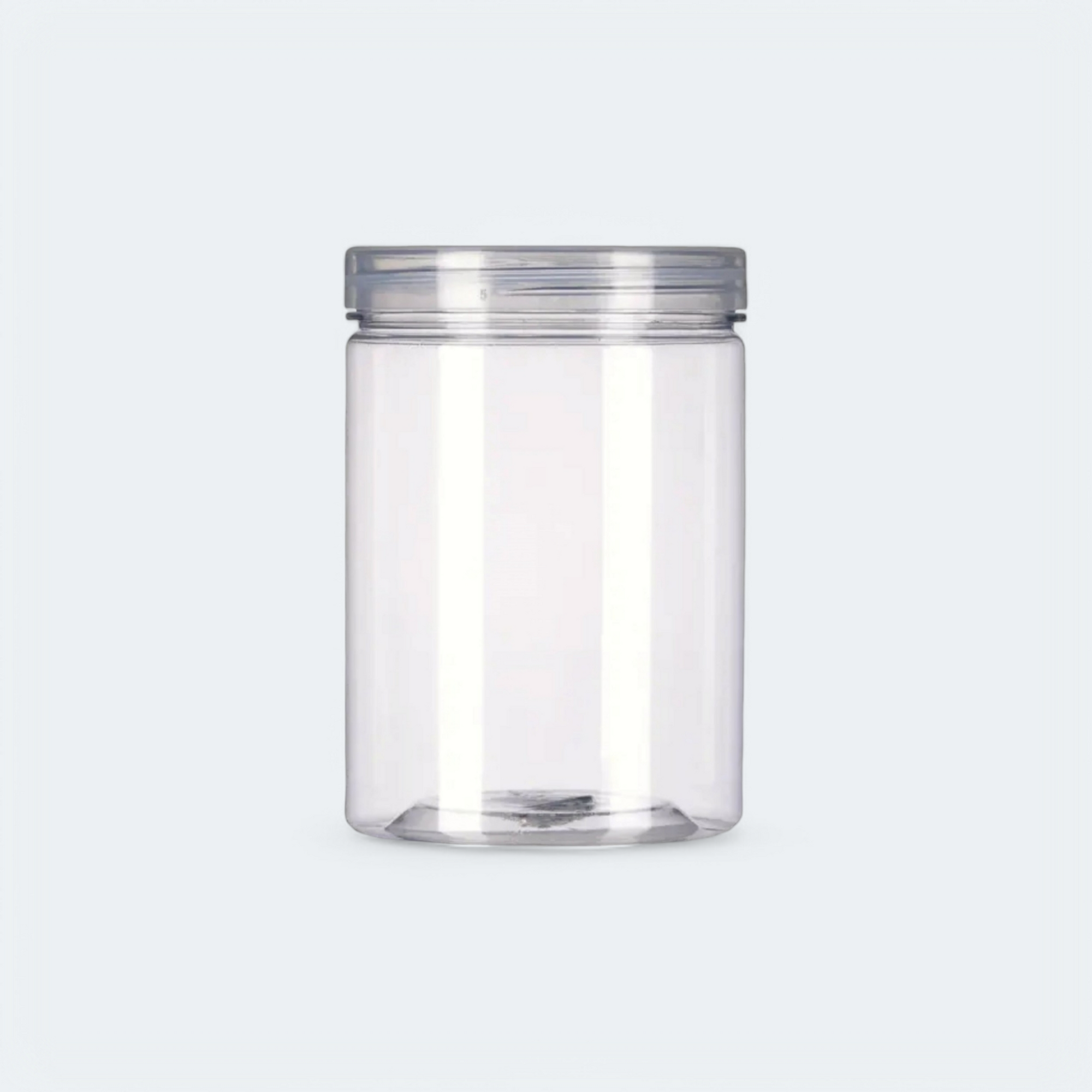 1L PET Jar Container with Lid Crystal Clear