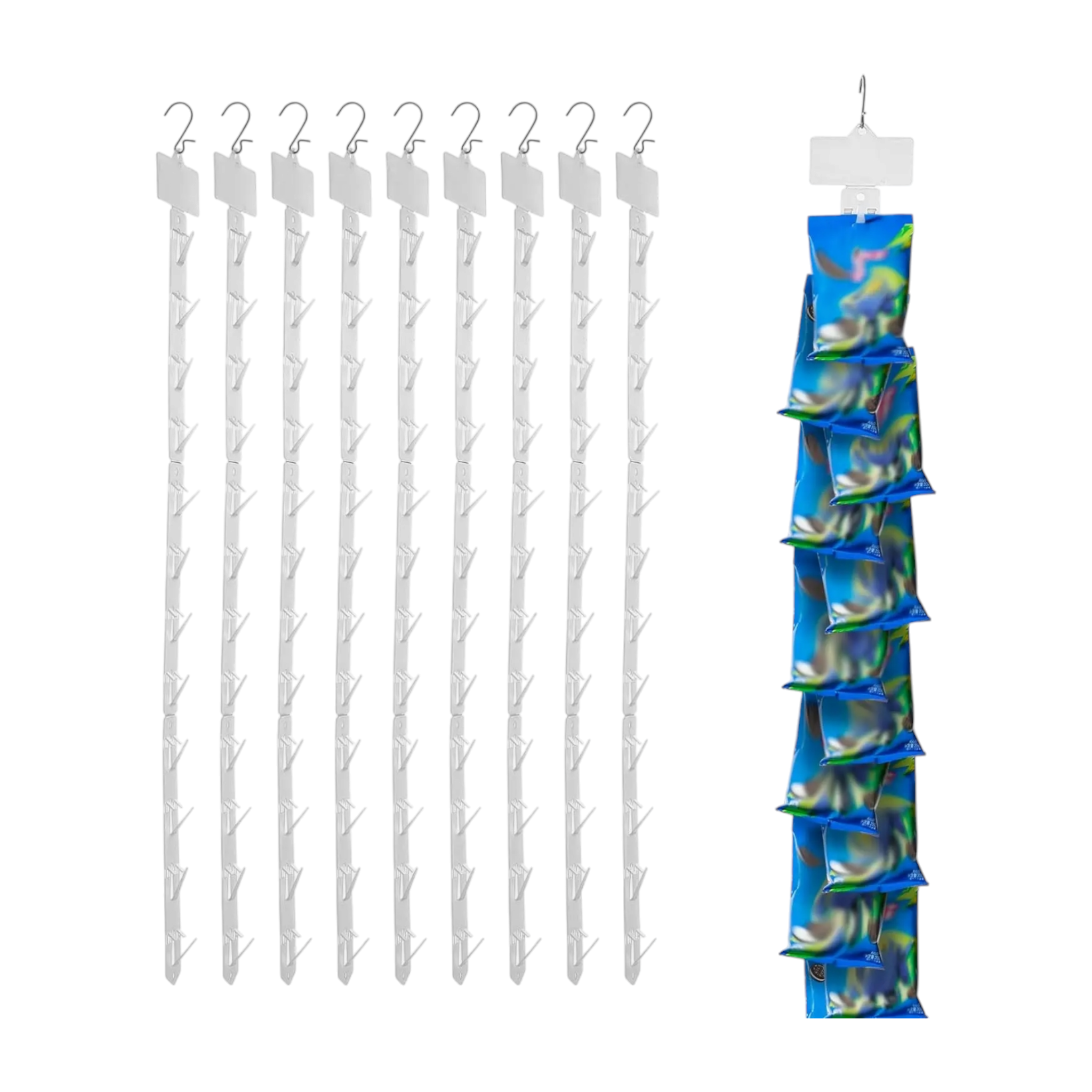 Supermarket Display Merchandising Strips 3x67cm Plastic 1pc