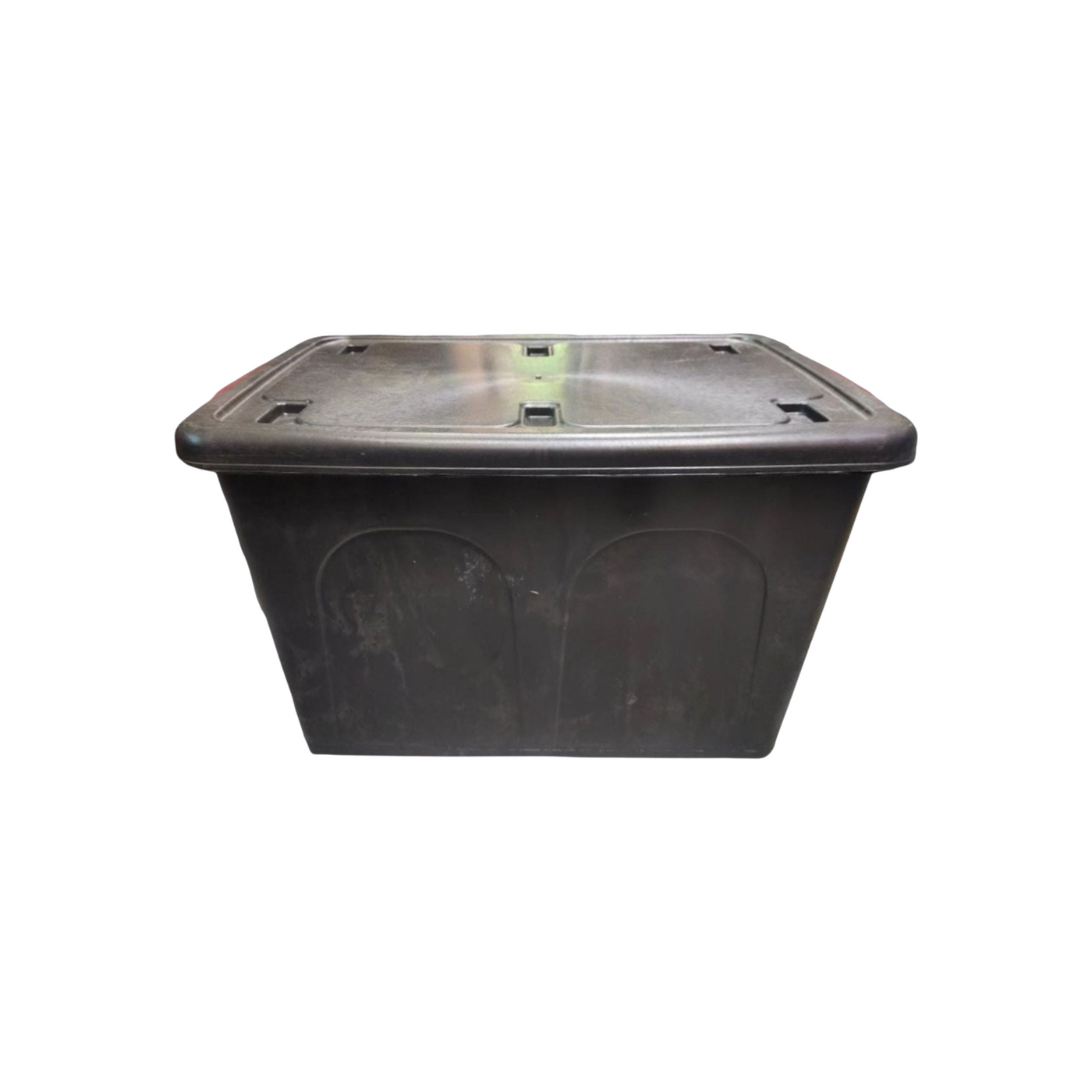 85L Storage Utility Container Box Black with Wheels