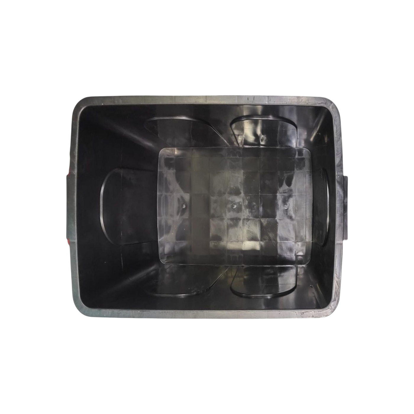 85L Storage Utility Container Box Black with Wheels