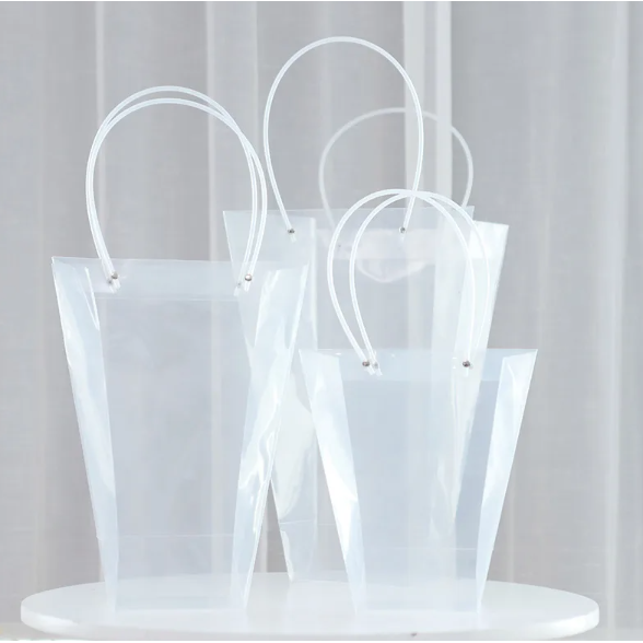 PVC Gift Florist PP Bag Frosted with Handle
