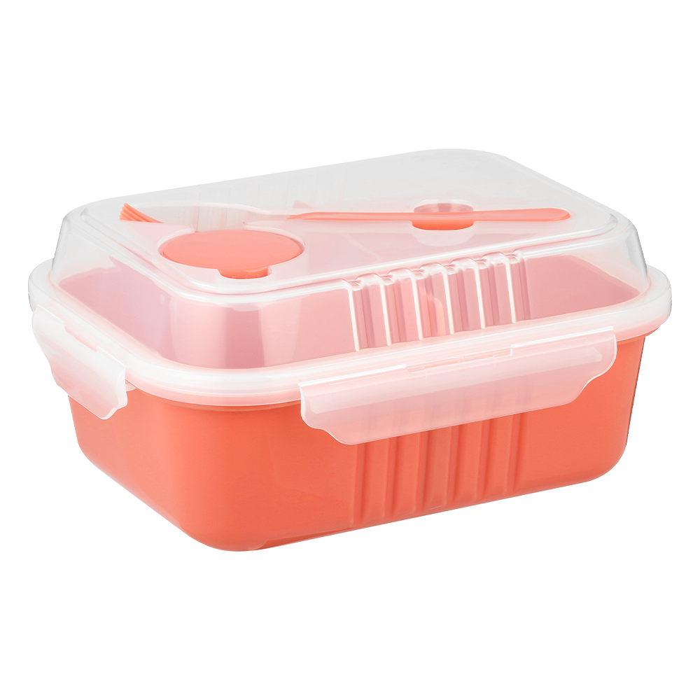 1.7L Snappy Lunch Box Rectangle Coral SN-1700C