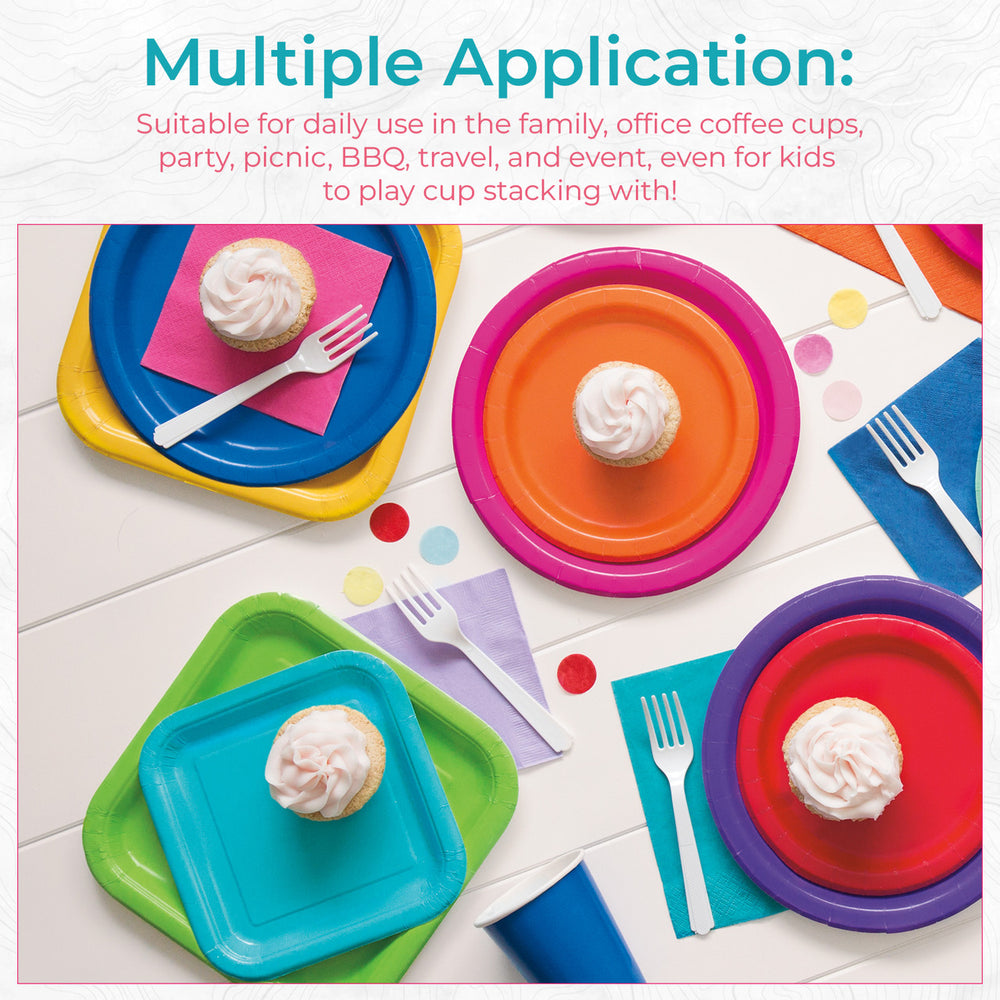 Party Paper Plates Square 7inch 10pack