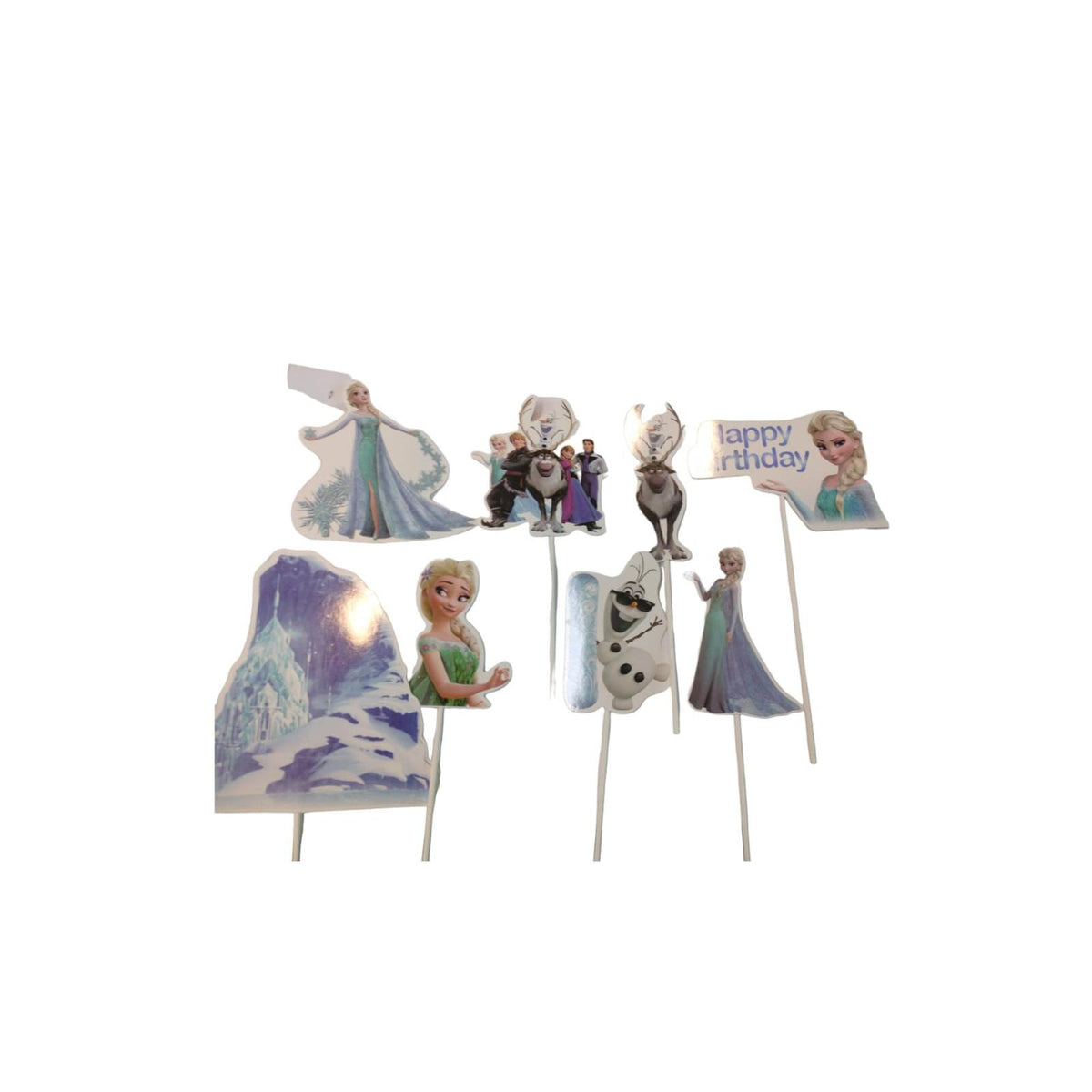 Elsa Cupcake Topper 8pc Set