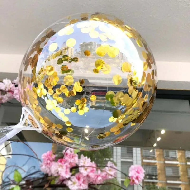 Bobo Balloon with Glitter 24-inch Helium Grade