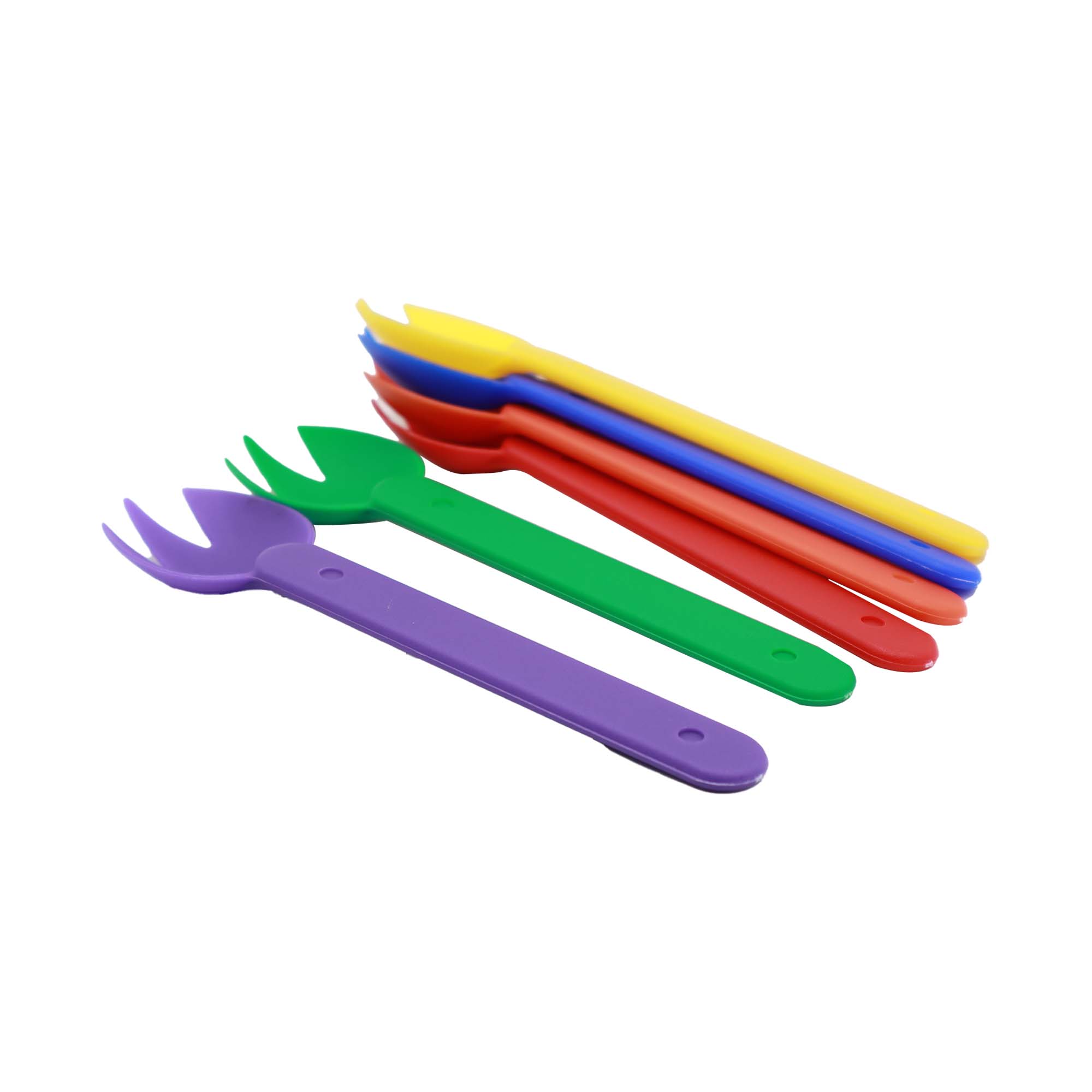 Plastic Spork Set 6 Pack Reusable