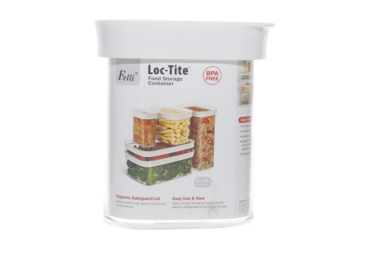 Acrylic Canister Storage Rectangle Loc-tite 400ml 19652