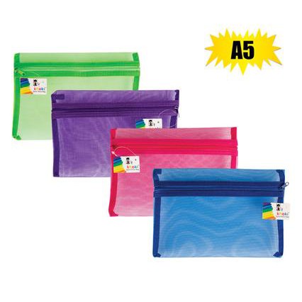 Pencil Case Mesh Colour Assorted