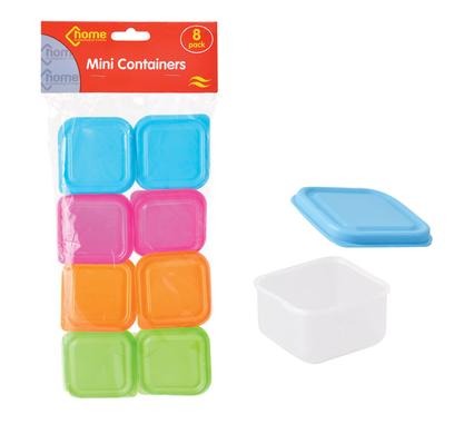 75ml Sauce Tub Mini Container 8pcs 5.5x5.5x3cm