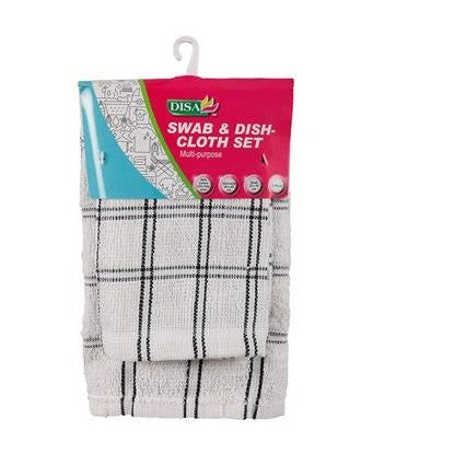 Disa Honeycomb Dish Cloth with Swab 2pack Set