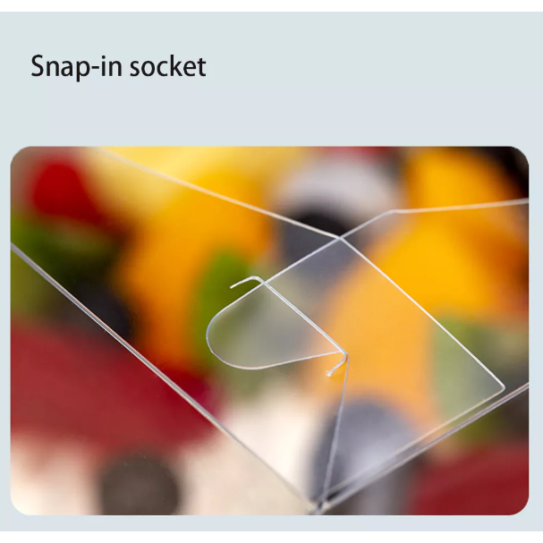 Plastic See Through Single Layer Square Cake Gift Box Assorted