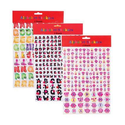 Sticker Letter and Number Assorted