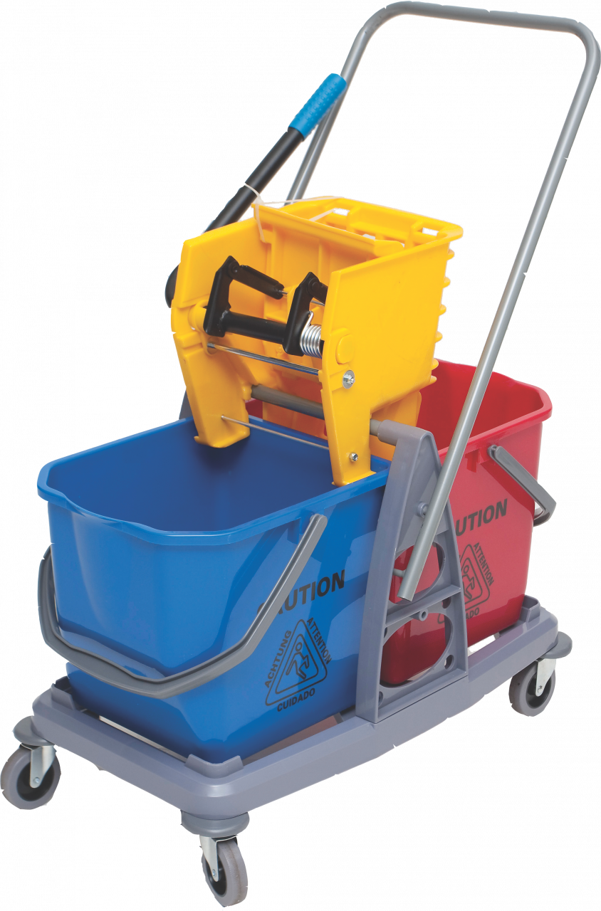 50L Double Mop with Wringer Trolley