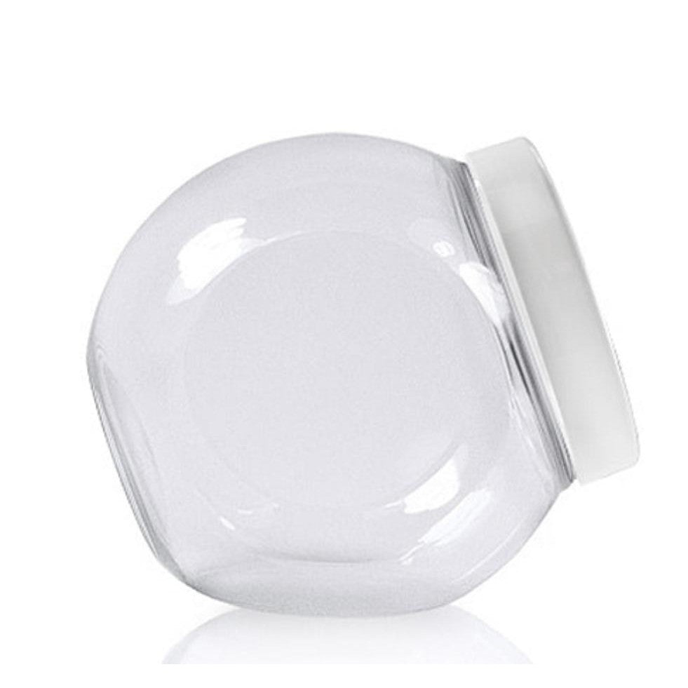 50ml PET Plastic Slanted Jar Round with Clear Lid