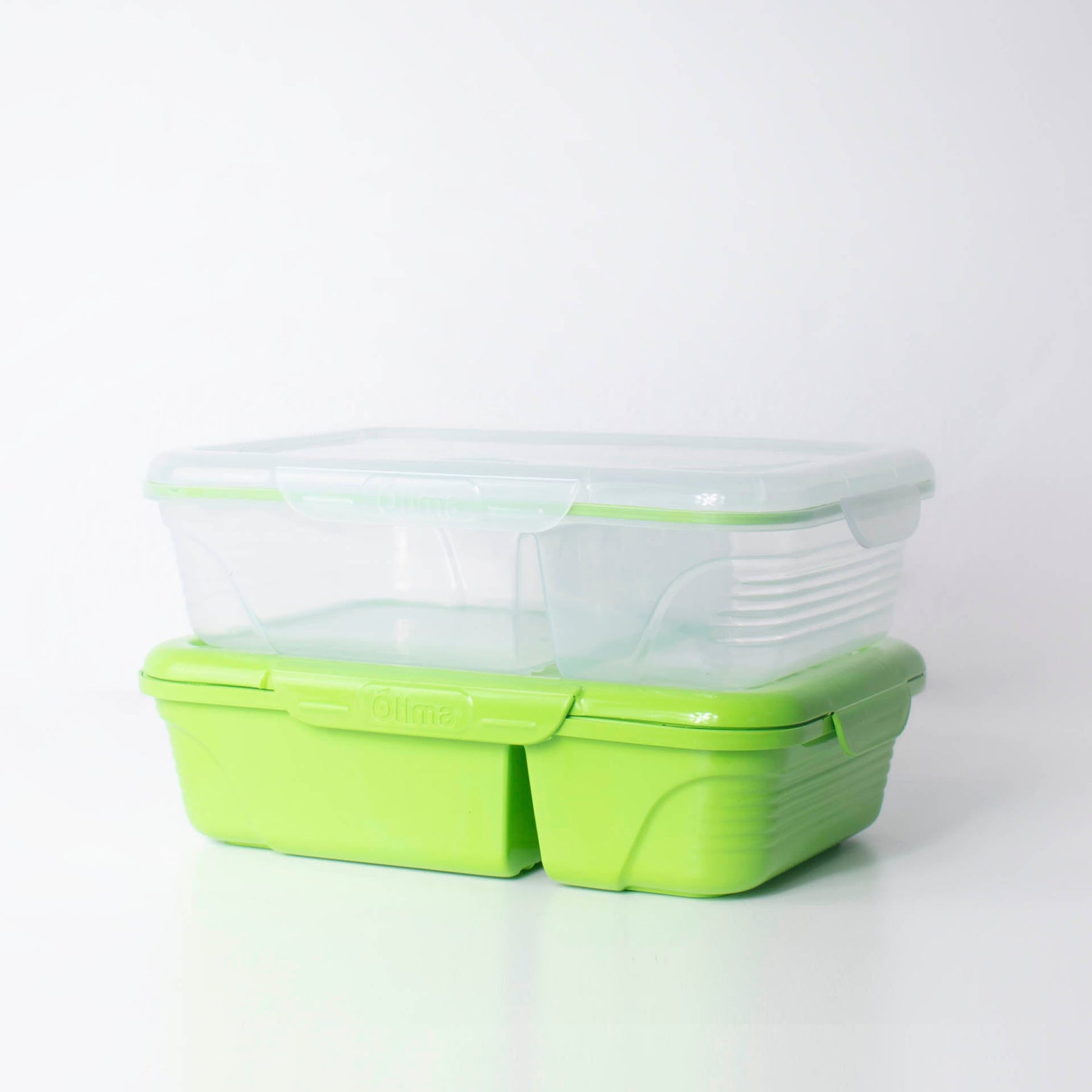 Otima Plastic Lunch Box 1.9L Flip-Top with Division