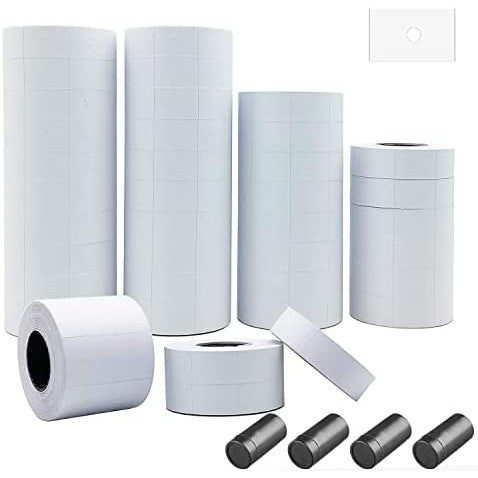 Double line Price Label Roll White 22x11mm 500pc